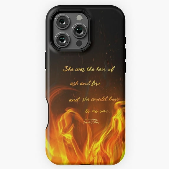 Ash and Fire Fantasy Inspired Quote iPhone Case 11 12 13 14 15 16 17 ...