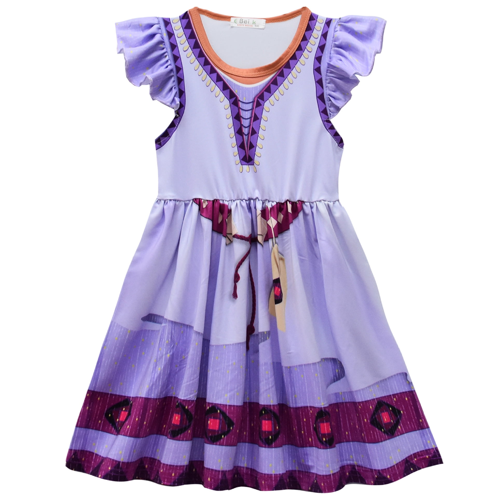 Asha Cosplay Costume Dress for Girls Christmas Party Dress up Outfits ...