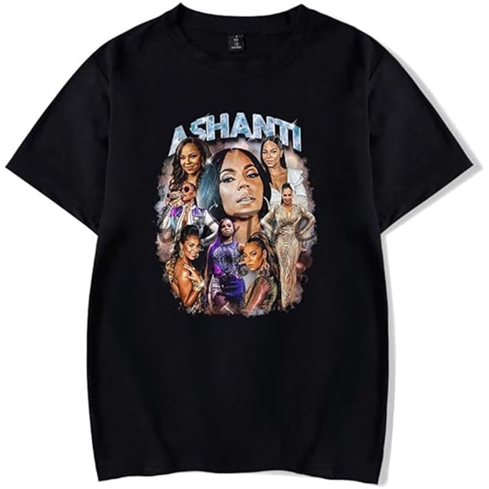 Ashanti Merch Retro style men's and women's casual round neck summer ...