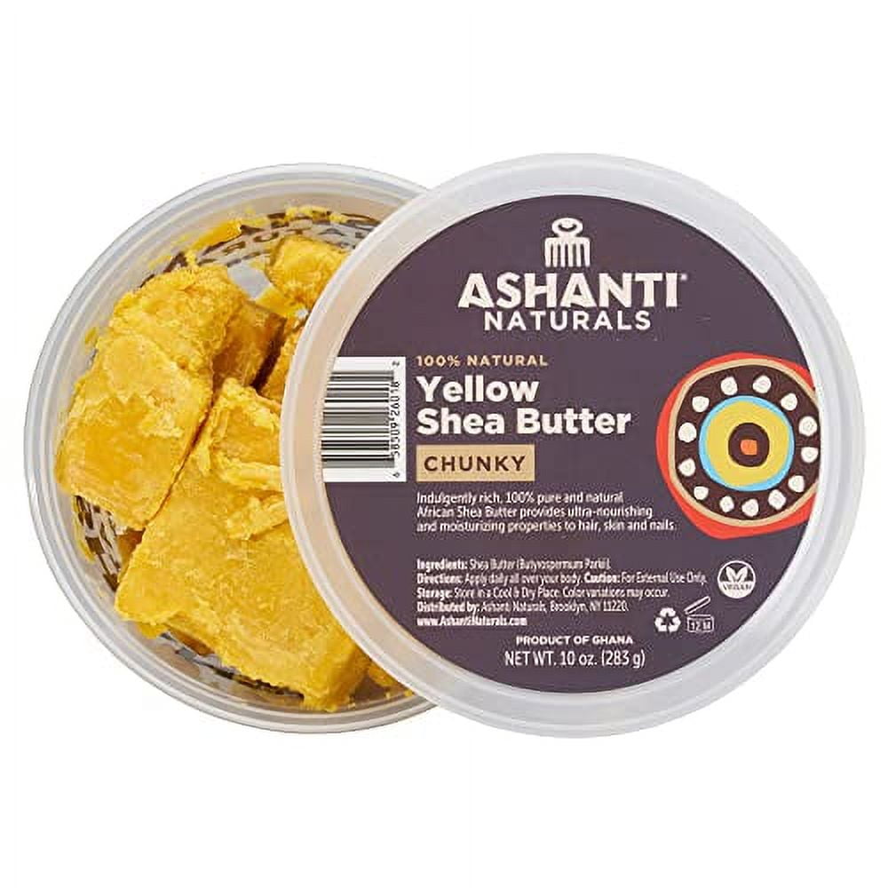 Ashanti Naturals Natural Yellow Shea Butter Chunky Body Moisturizers ...