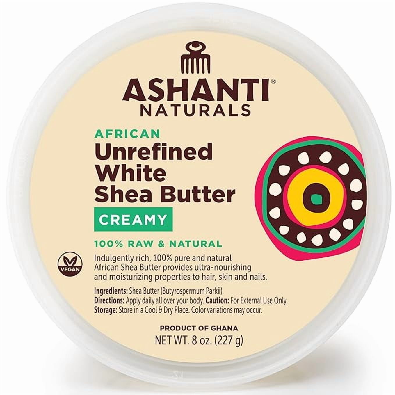 Ashanti Naturals Raw African Pure Smooth Shea Butter - Unrefined, Soft ...