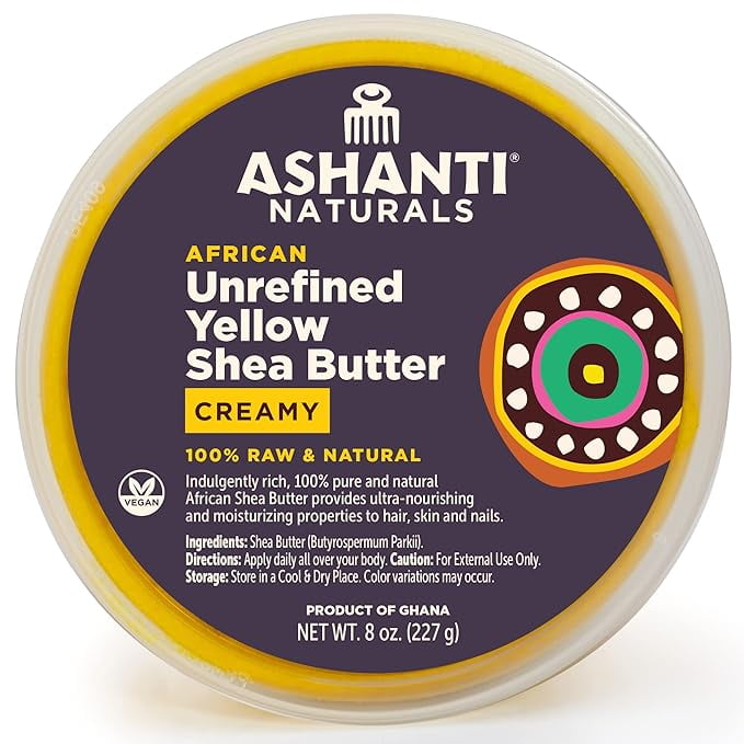 Ashanti Naturals Yellow Whipped Raw Shea Butter | Unrefined African ...
