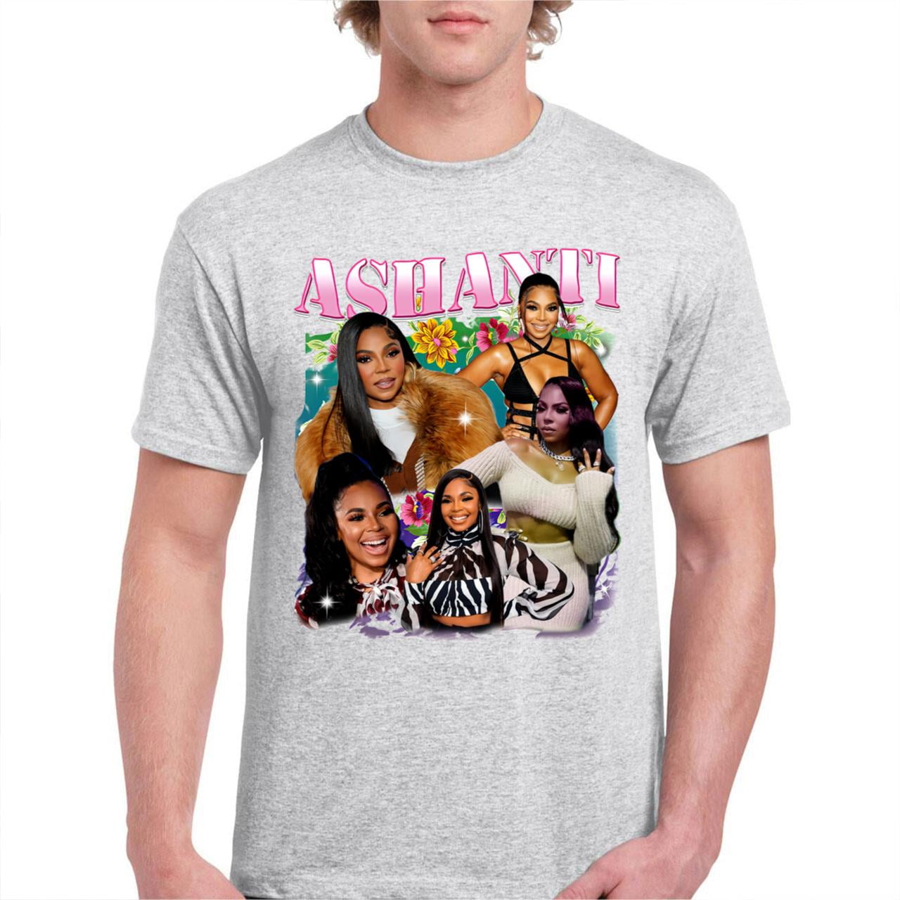 Ashanti , Rap Tshirt , hiphop artist, 90s, rapper, rap tee , - Walmart.com