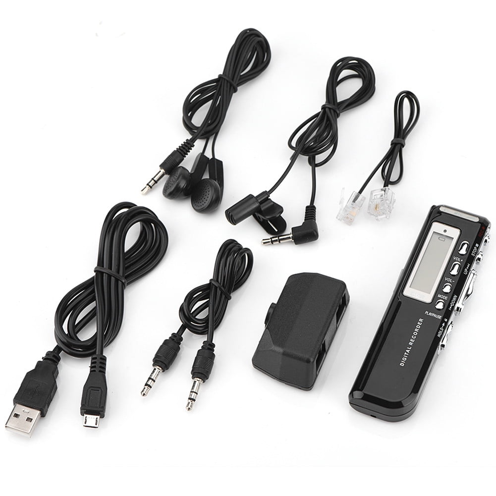 Ashata Multi-language 8GB Memory Digital Voice Recorder Auto Recording ...