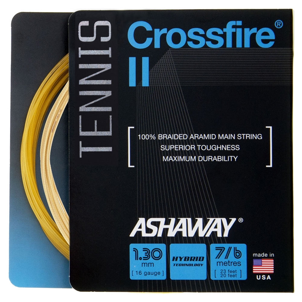 Ashaway Crossfire II 16G Tennis String ( 1 - 4 1/8 Yellow ) - Walmart.com
