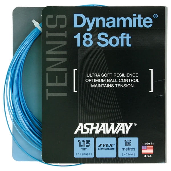 Ashaway Dynamite 18 Soft Tennis String ( Blue ) - Walmart.com