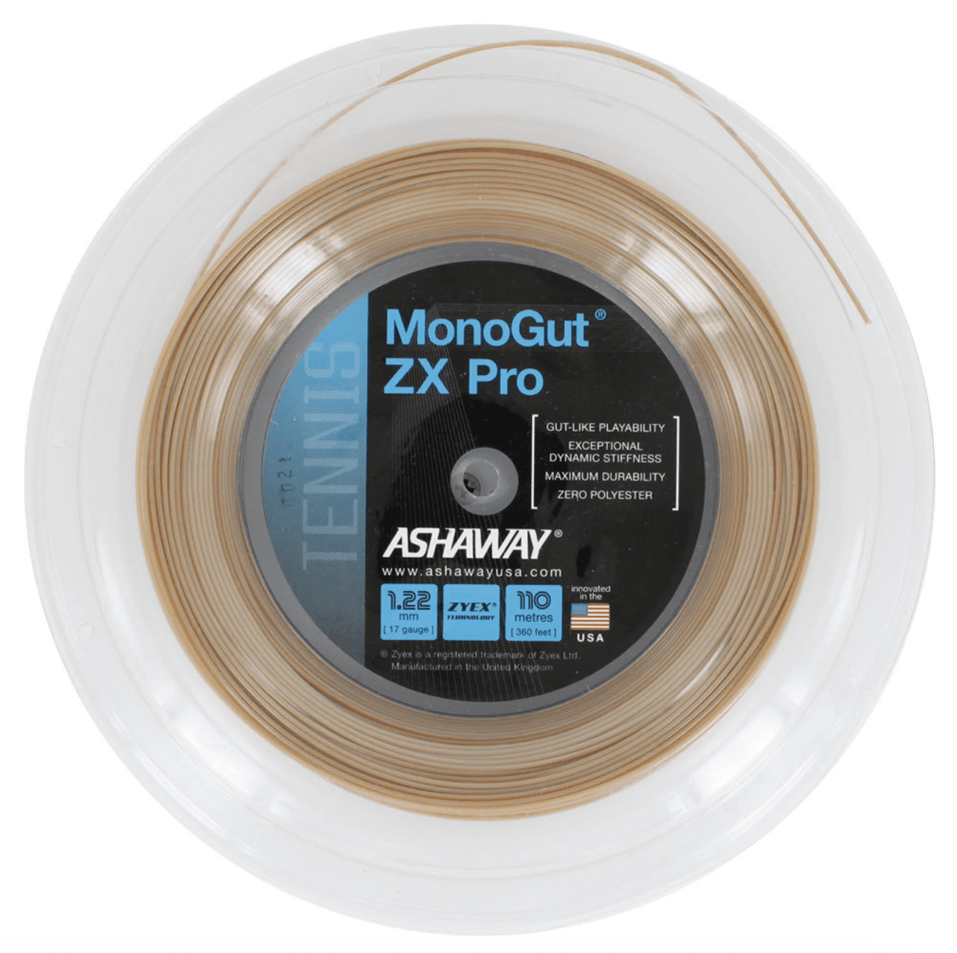 Ashaway Monogut ZX Pro 17 360' Reel - Natural - Walmart.com