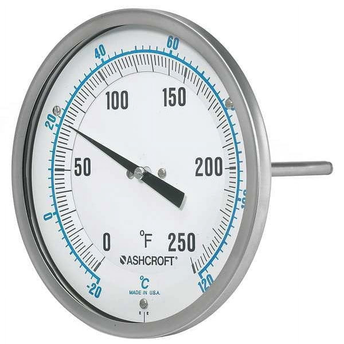 Ashcroft Dial Thermometer,Every-Angle,9 in Stem 50EI60E - Walmart.com