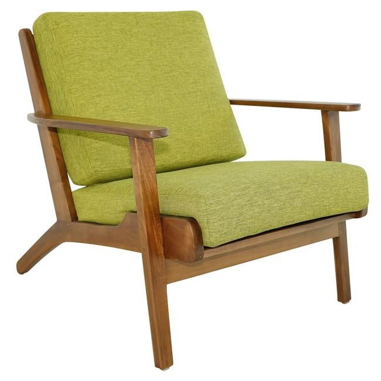 Ashcroft Furniture LCH01101111 Connor Solid Wood Linen Lounge Chair ...