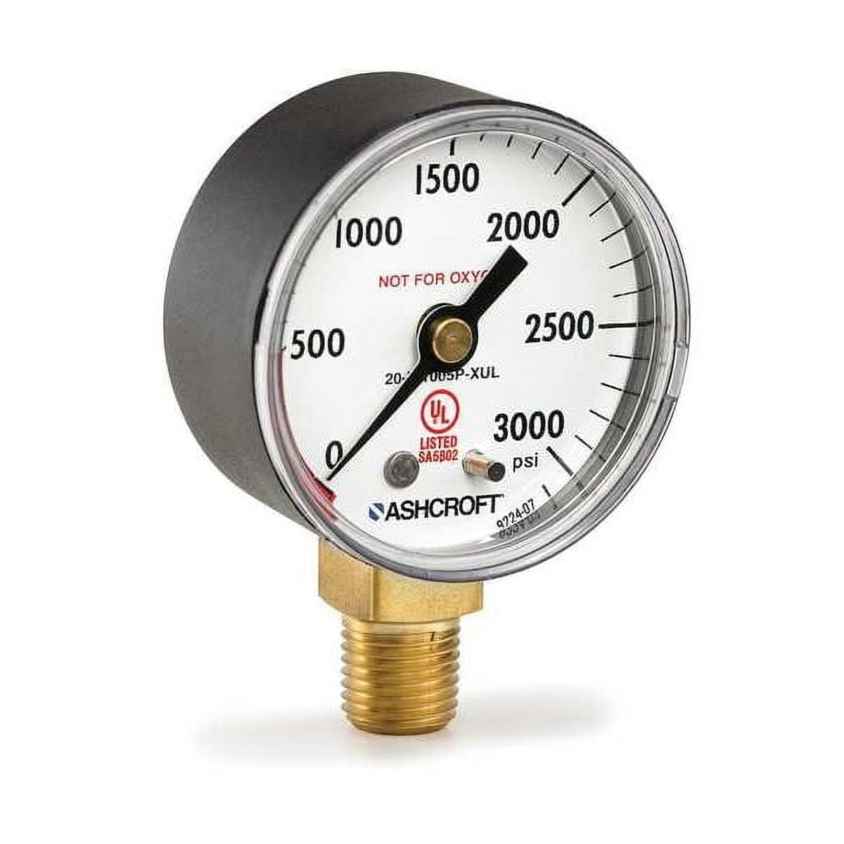 Ashcroft Pressure Gauge 20W1005PH 02L XULZG 2000# - Walmart.com