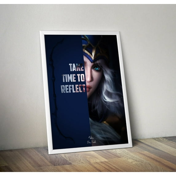 Ashe League of Legends Poster The Frost Archer, Gamer Room Decor, Size ...