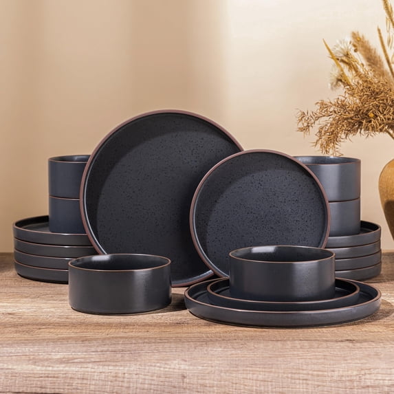 Ashen Ceramic Dinnerware Set Service for 4 - Walmart.com