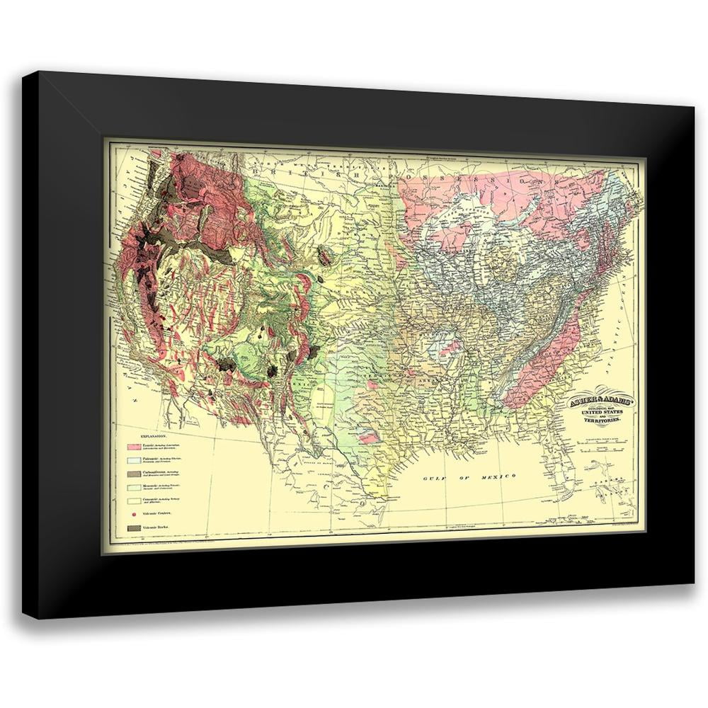 Asher 14x11 Black Modern Framed Museum Art Print Titled - US and ...