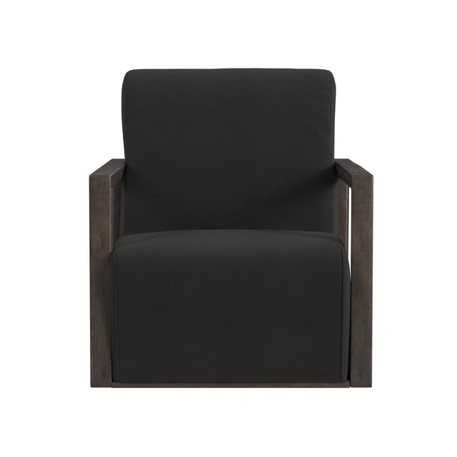 Asher Accent Chair in Smoke Velvet Fabric - Walmart.com