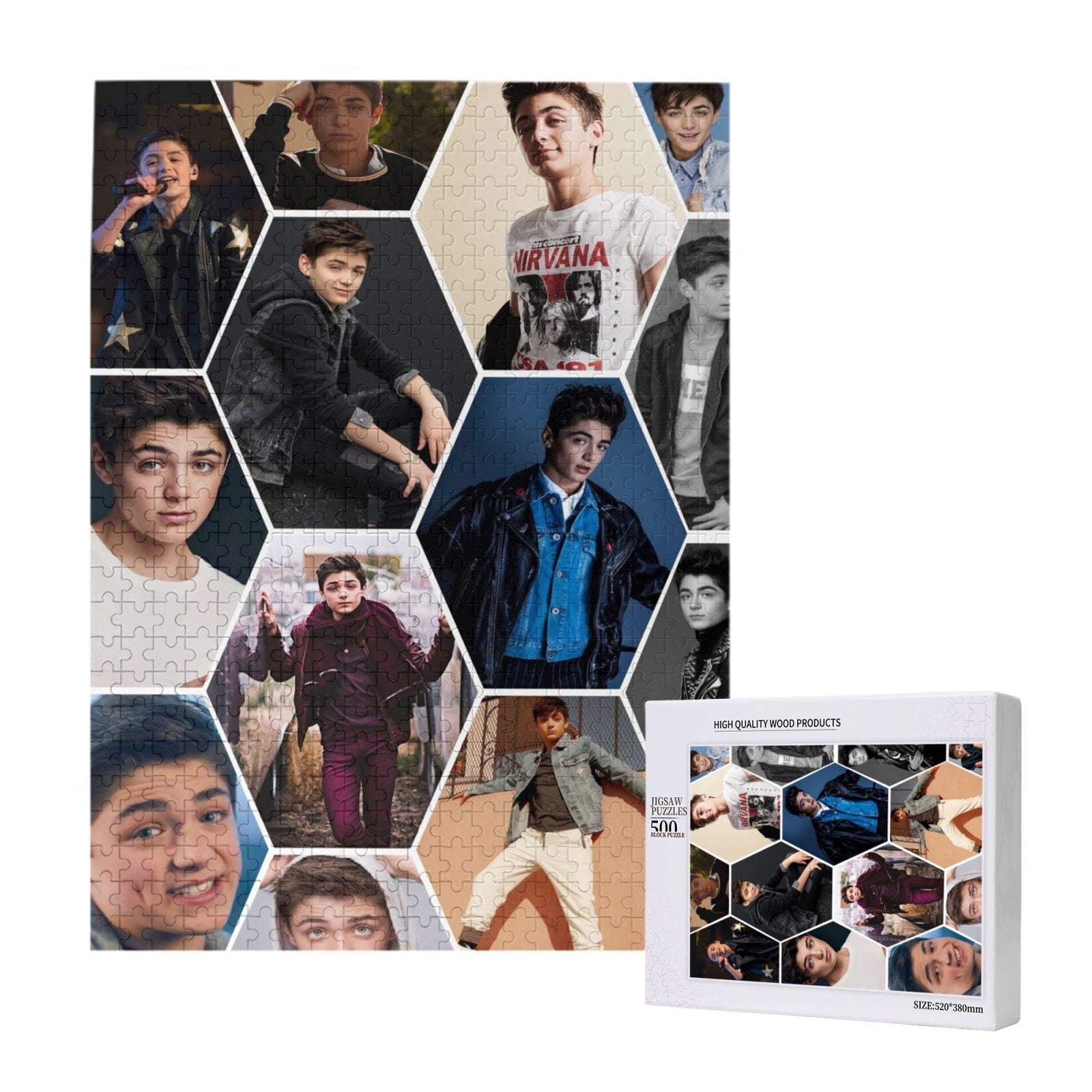 Asher Angel Jigsaw Puzzle Interactive Brain Teaser Board Game for ...