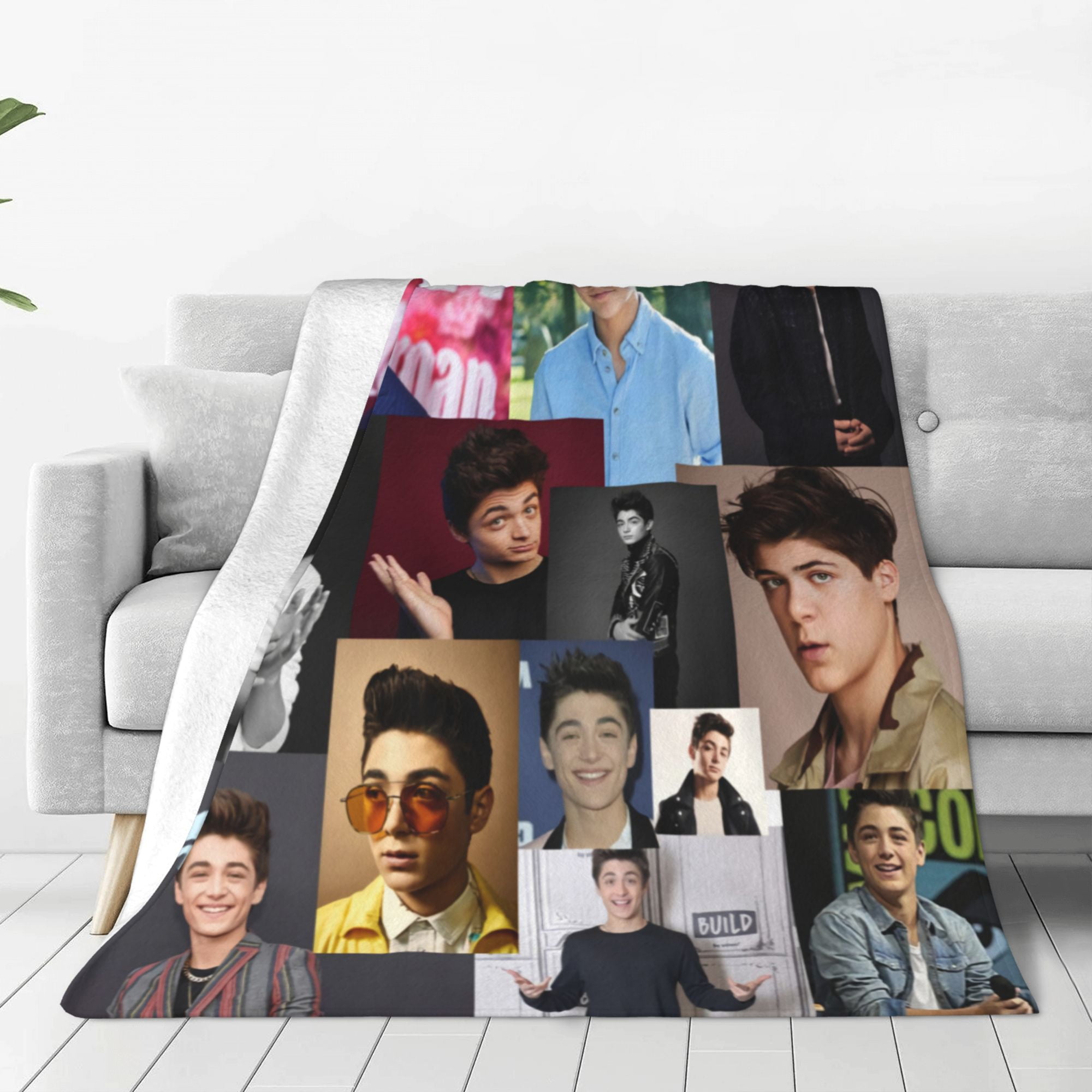 Asher Angel Throw Blanket Soft Plush Travel Blanket For Bedroom Living ...