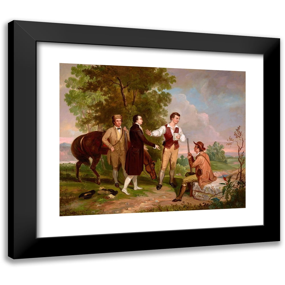 Asher Brown Durand 24x20 Black Modern Framed Museum Art Print Titled ...
