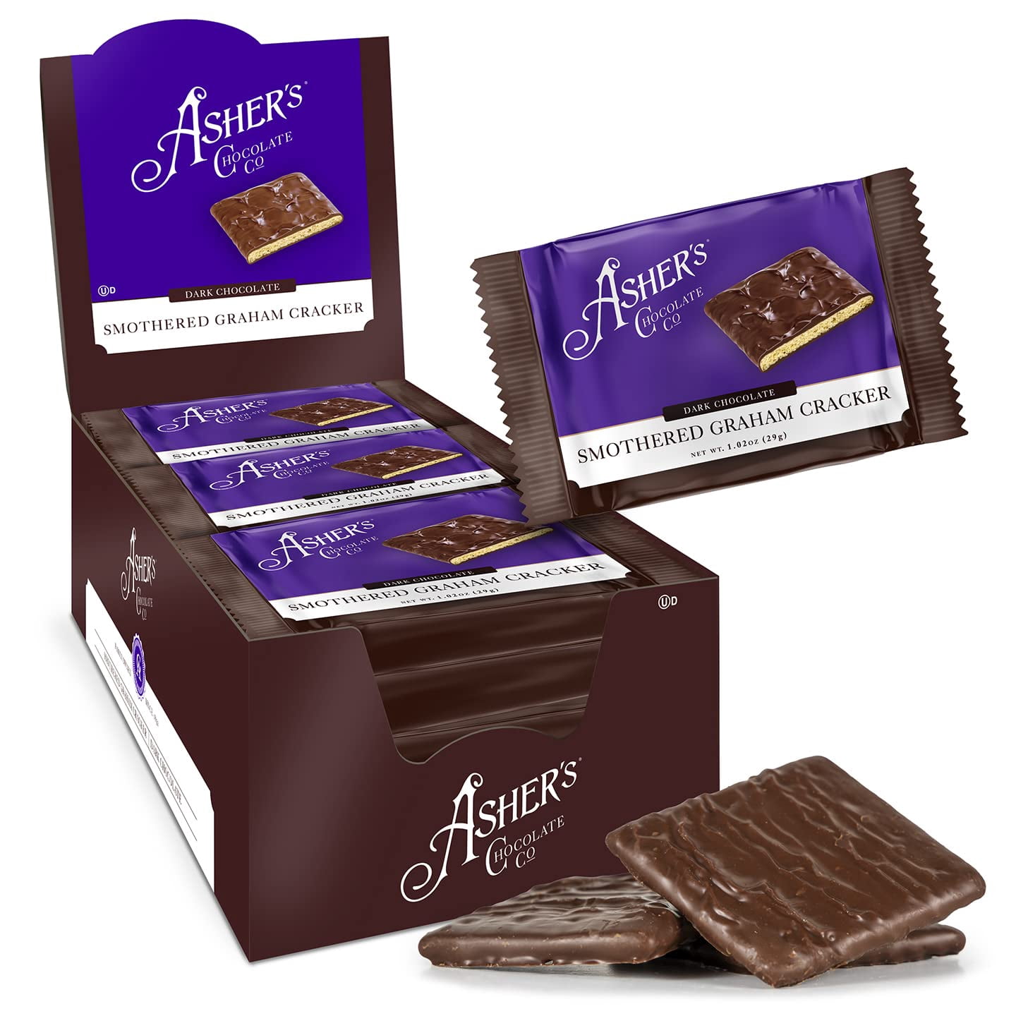 Asher's Chocolates, Chocolate Covered IRF13 Grahams, Gourmet Sweet and ...