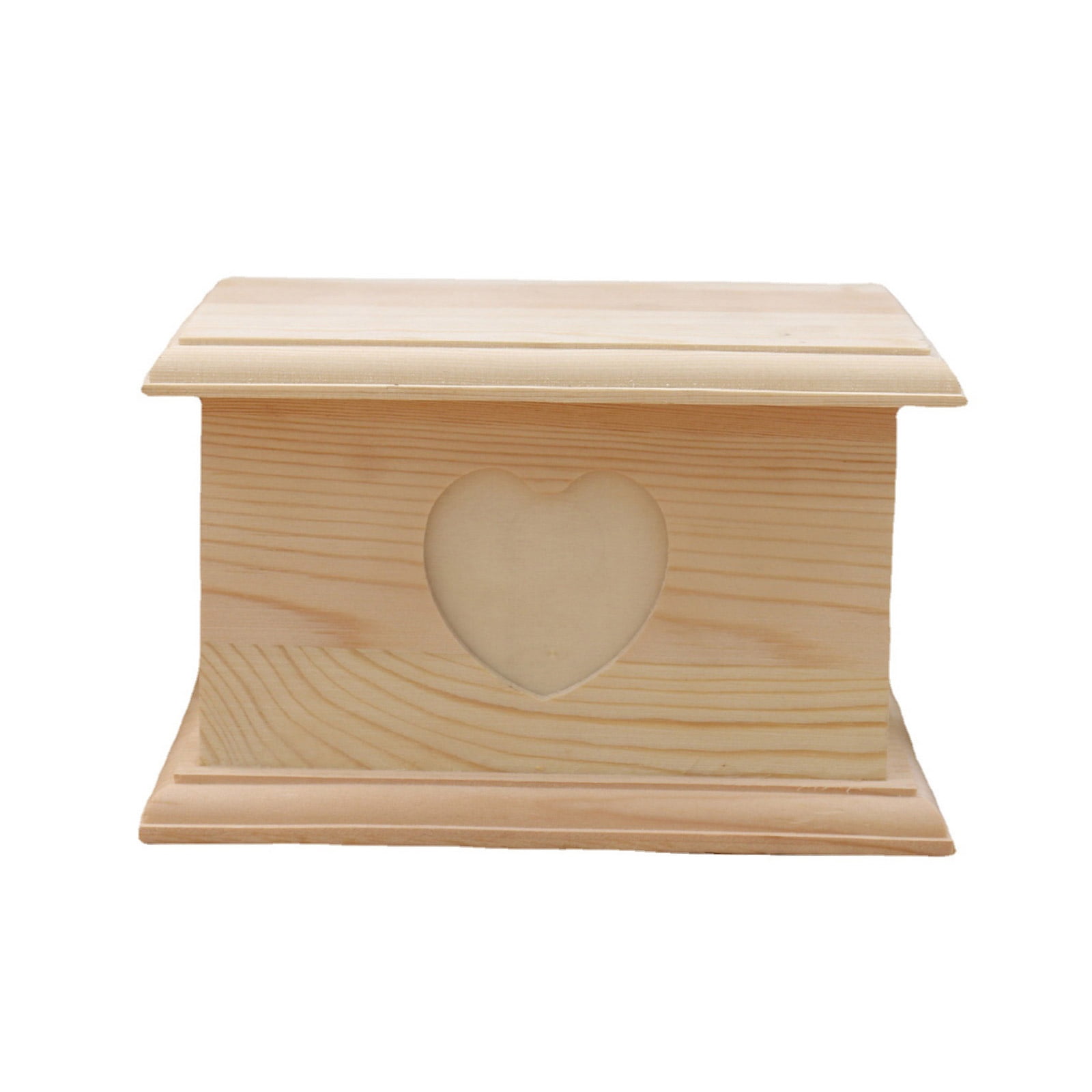 Ashes Box Pet Funeral Cremation Box with Photo Frame Wooden Urns Box ...