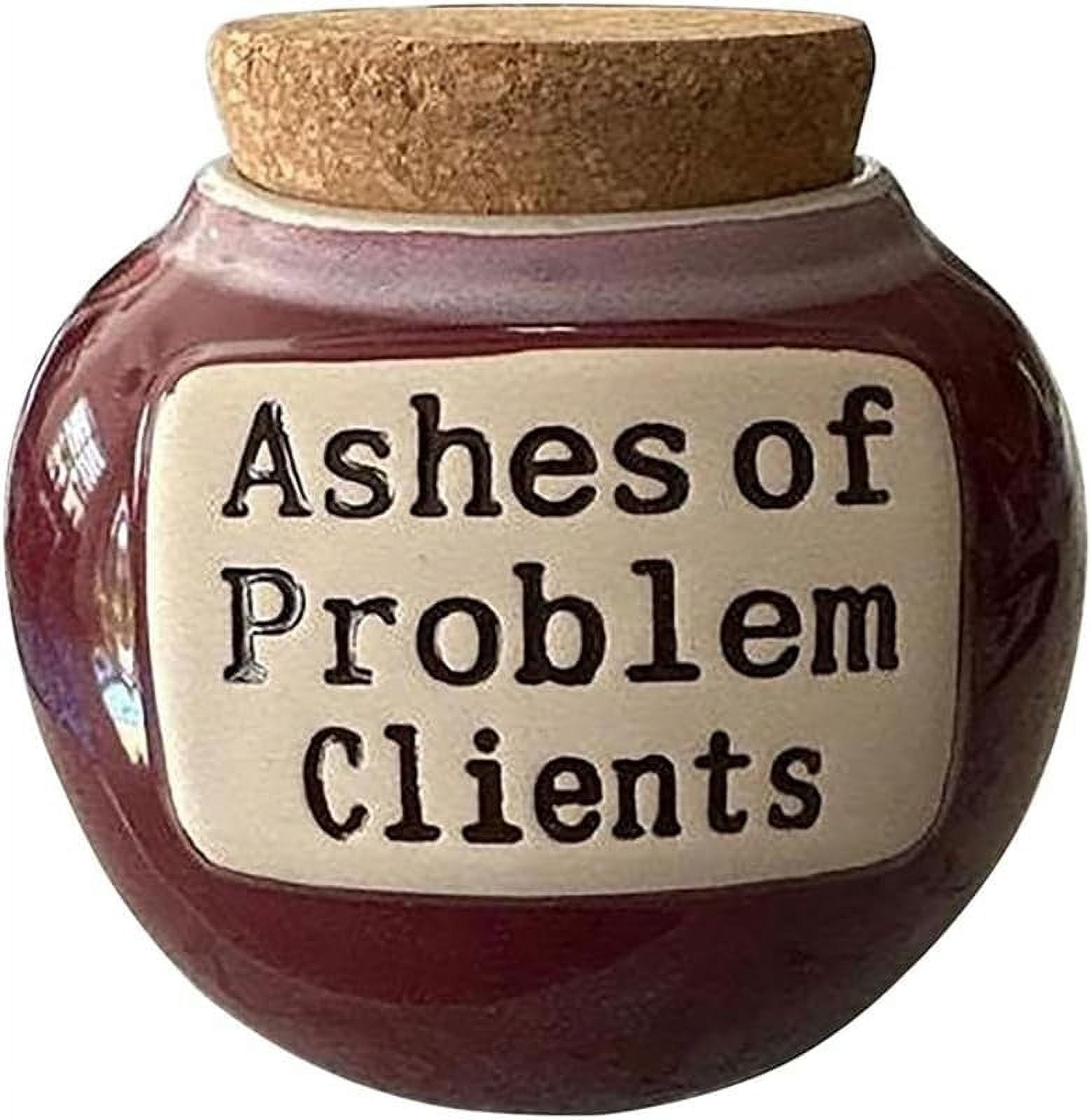 Ashes of Problem Clients Piggy Bank, Bad Word Cussing Jar, Adult Swear ...
