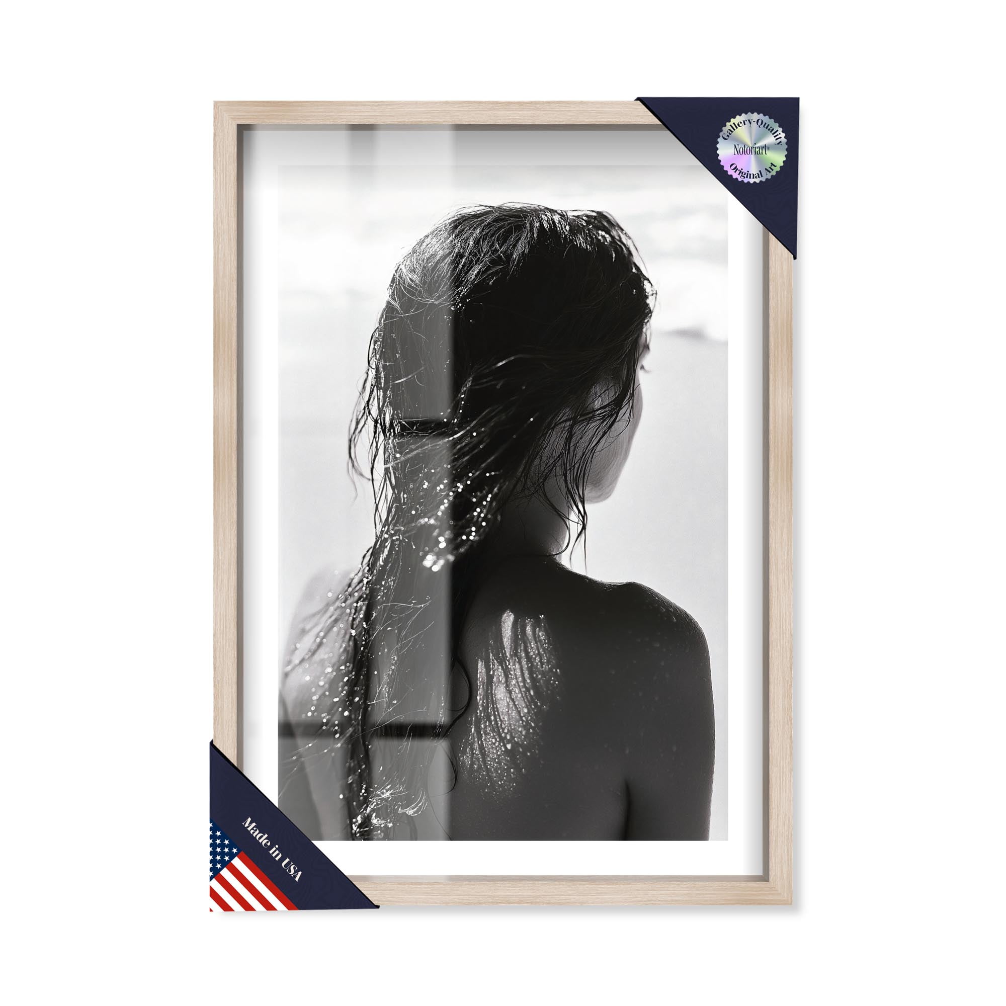 Ashfall Wet Shadowbox Print Fashion Art Prints by Notoriart, Blonde ...