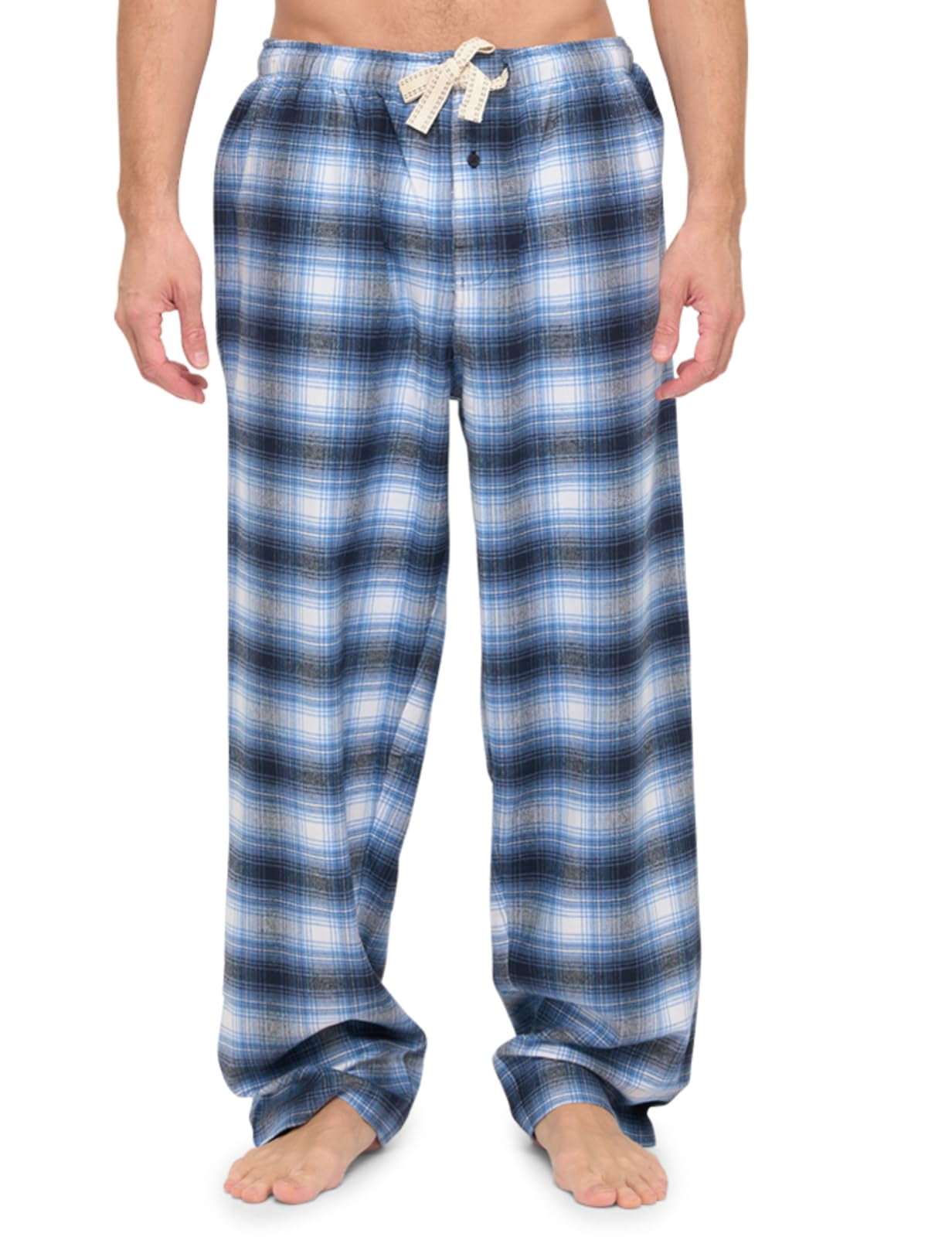Ashford & Brooks Mens Super Soft Flannel Plaid Pajama Sleep Pants ...