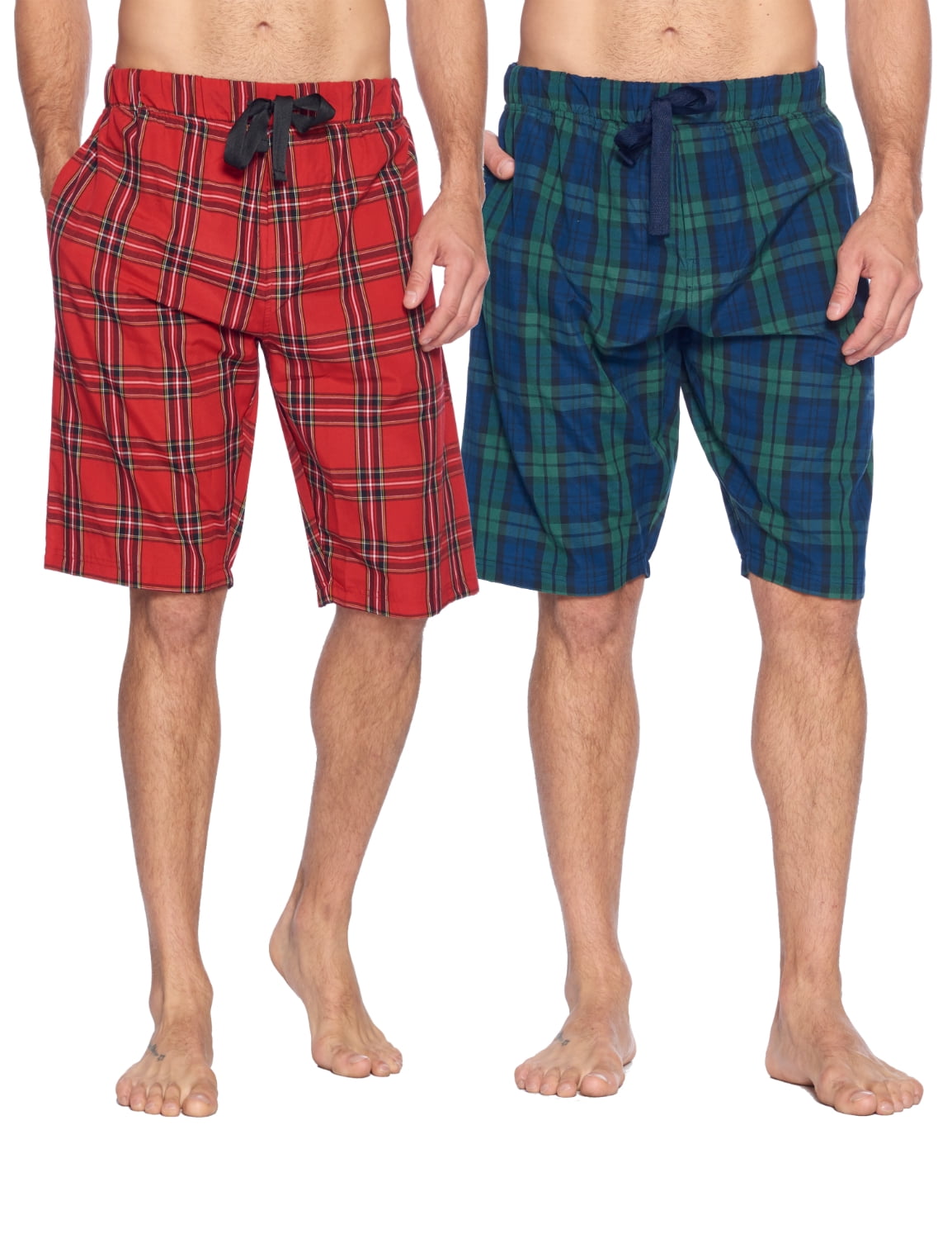 Ashford & Brooks Mens Woven 2 Pack Sleep Shorts Jam - Walmart.com