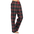 Ashford And Brooks Womens Luxurious Flannel Plaid Pajama Sleep Pants