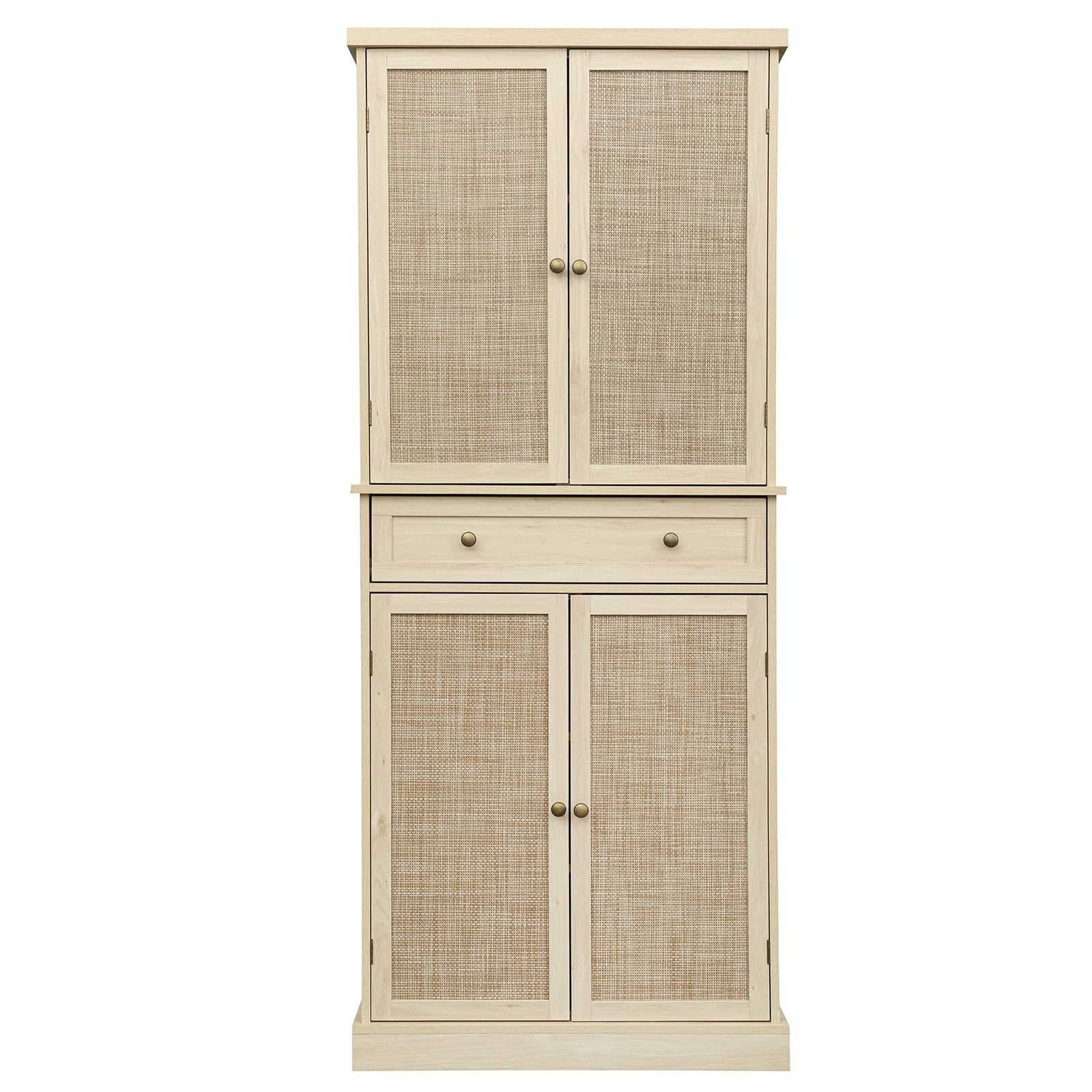 Ashion Accent Storage Cabinet With 4-door Cabinet 1 Drawer Adjustable ...