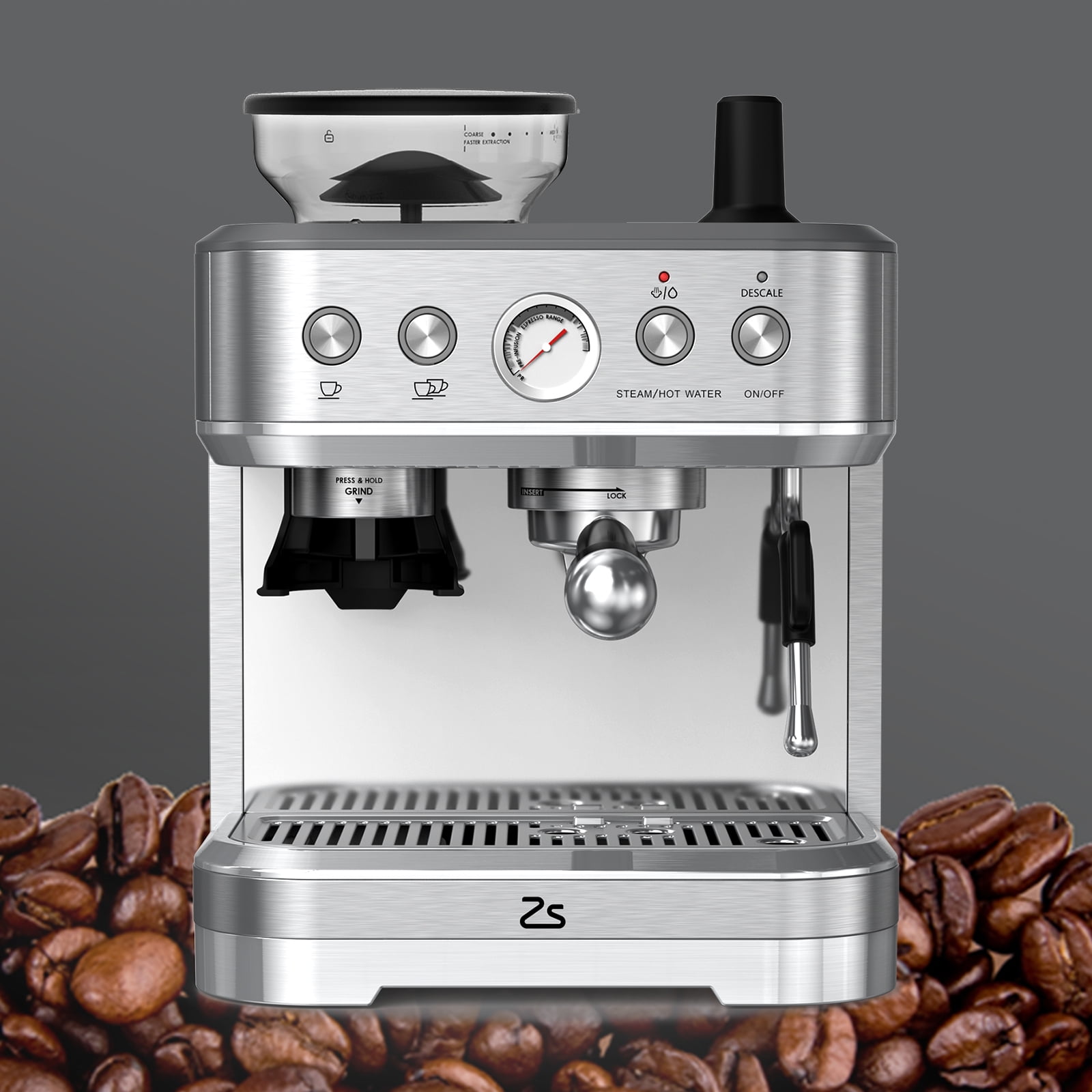 Ashion Espresso Machine 15 Bar, Automatic Coffee Maker with Steamer ...