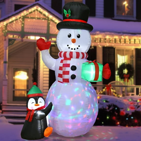 Aship 6FT Christmas Inflatables Snowman Outdoor Decorations, Snowman ...