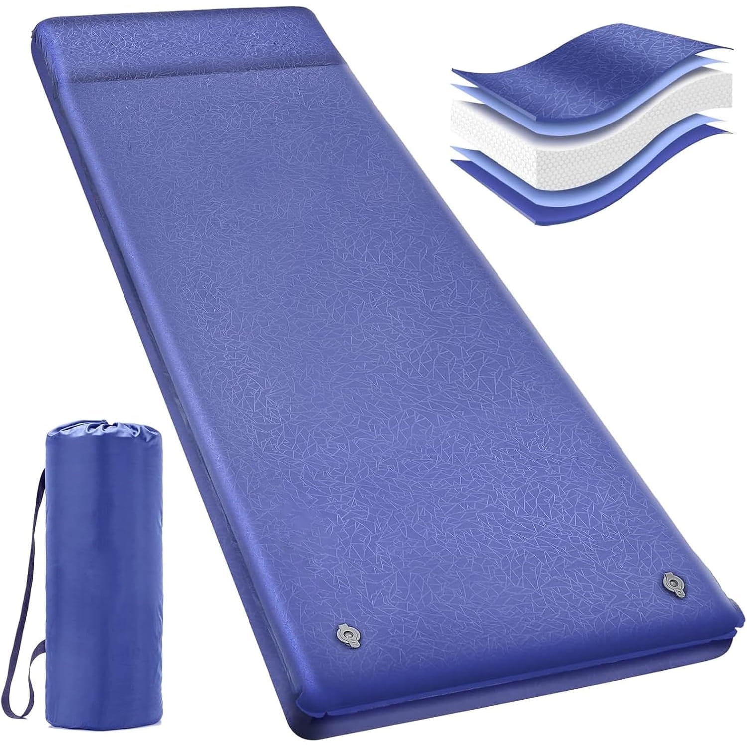 Aship Self Inflating Sleeping Pad, 26D Hi-Tech Memory Foam, 3.1" Ultra ...