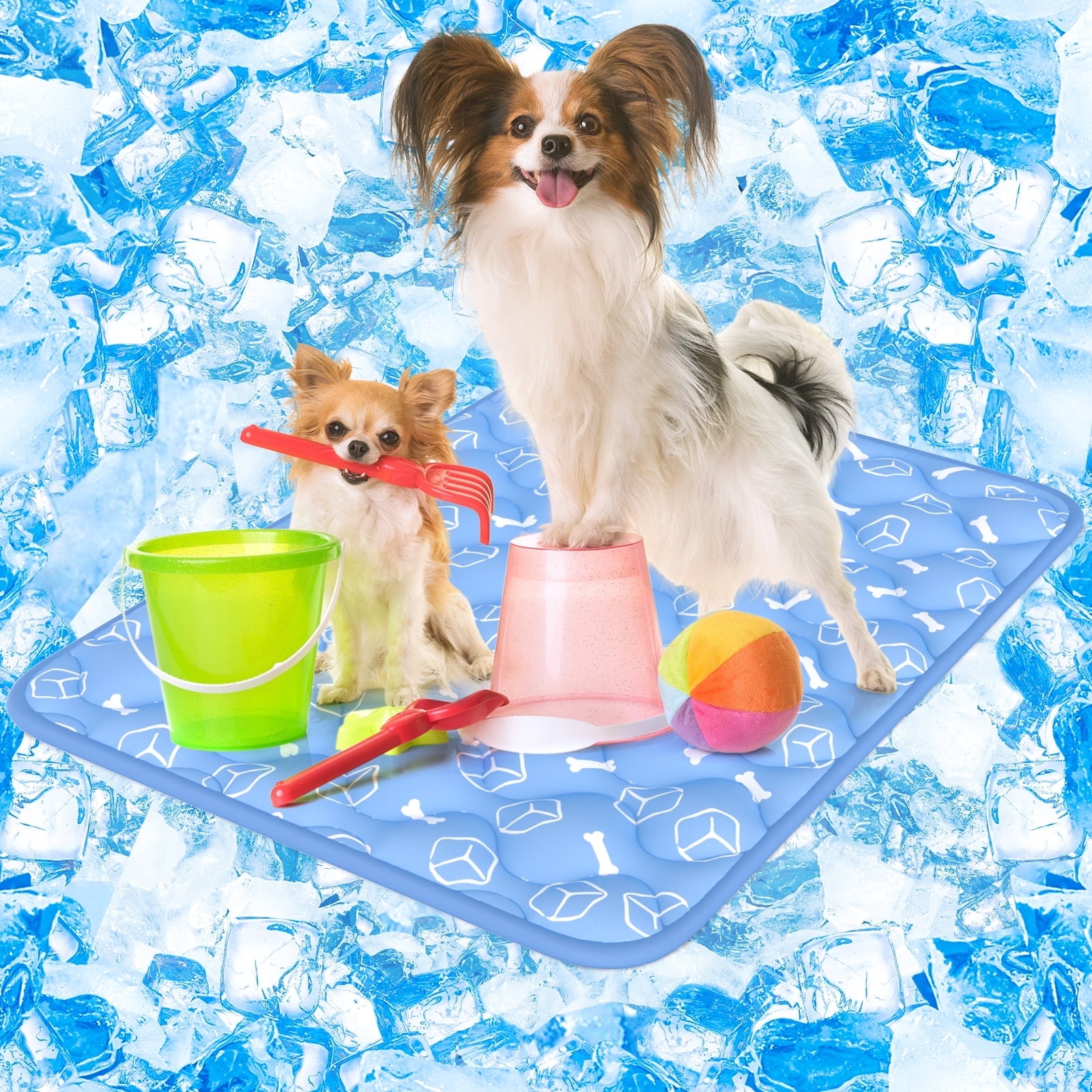 Aship Dog Cooling Mat, 27"x36" Thicken Self-Cooling Mat for Puppy, QMAX ...