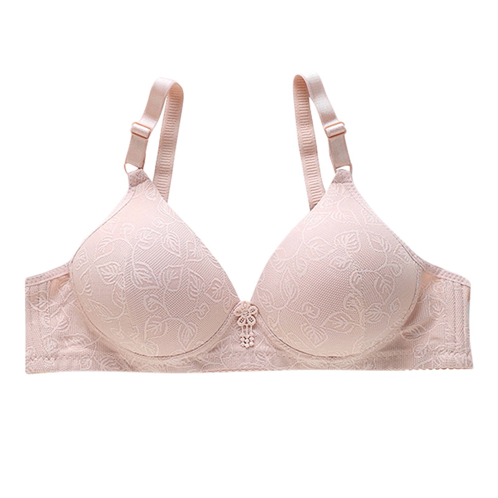 Ashirexll Bras for Women, Wireless Bras Full Coverage Solid Color ...