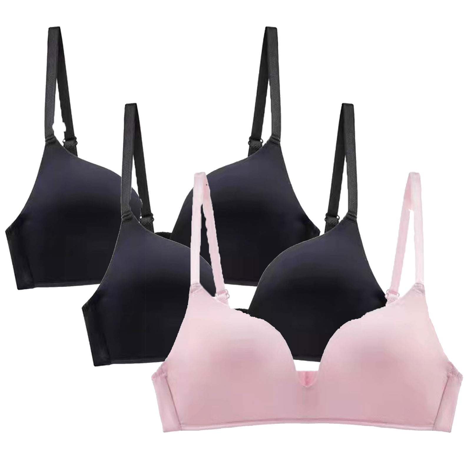 Ashirexll 3PCS Pepper Bras for Women, Seamless Bralette Sports Bras ...