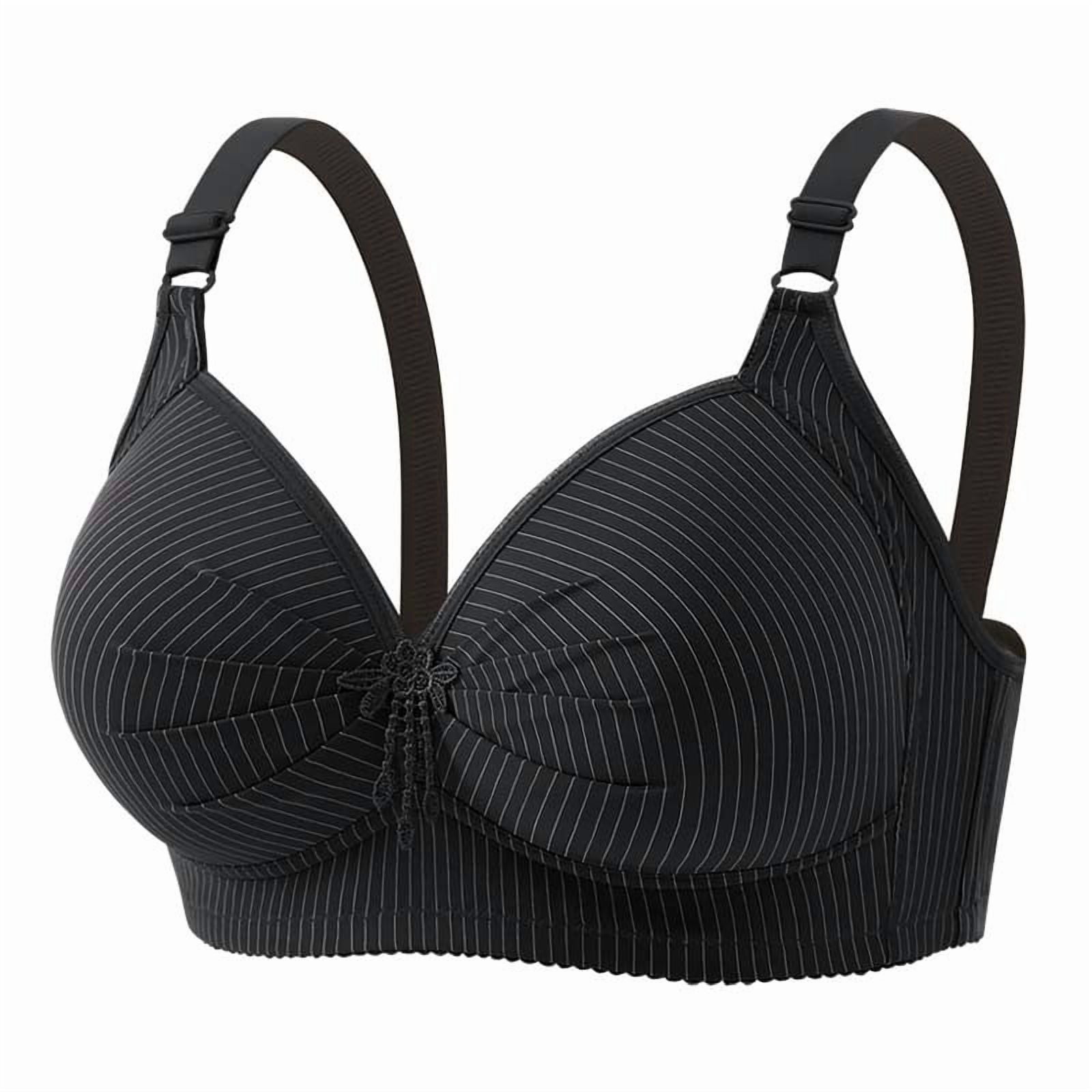 Ashirexll Bras for Women No Underwire, Plus Size Bras, Stripe Bra ...
