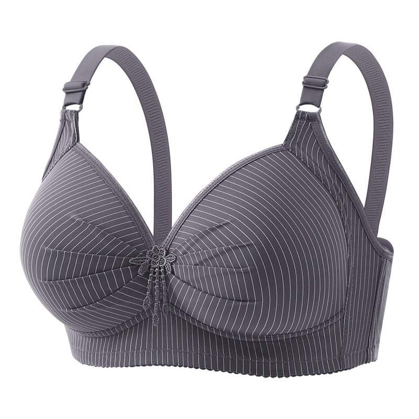 Ashirexll Bras for Women No Underwire, Plus Size Bras, Stripe Bra ...