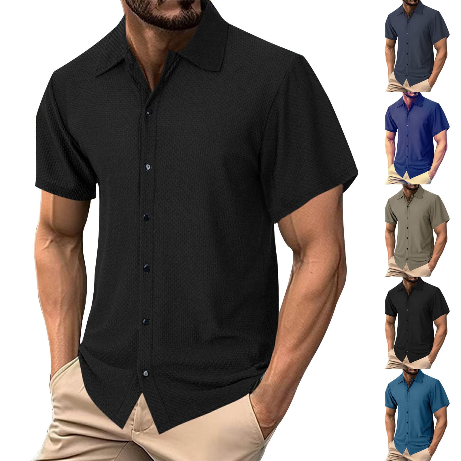 Ashirexll Button up Shirt Men, Big and Tall Shirts for Men, Fashion ...