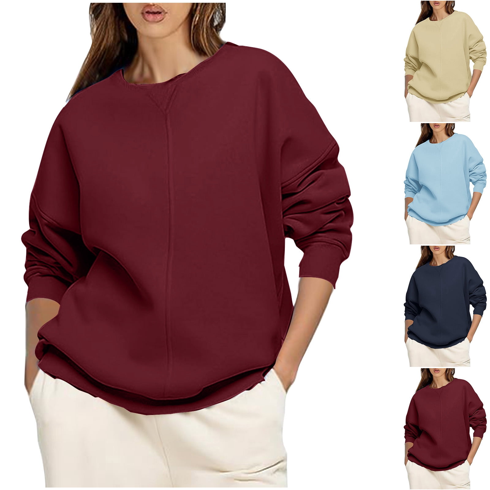 Ashirexll Crewneck Sweatshirts Women, Fall Sweatshirts for Women ...