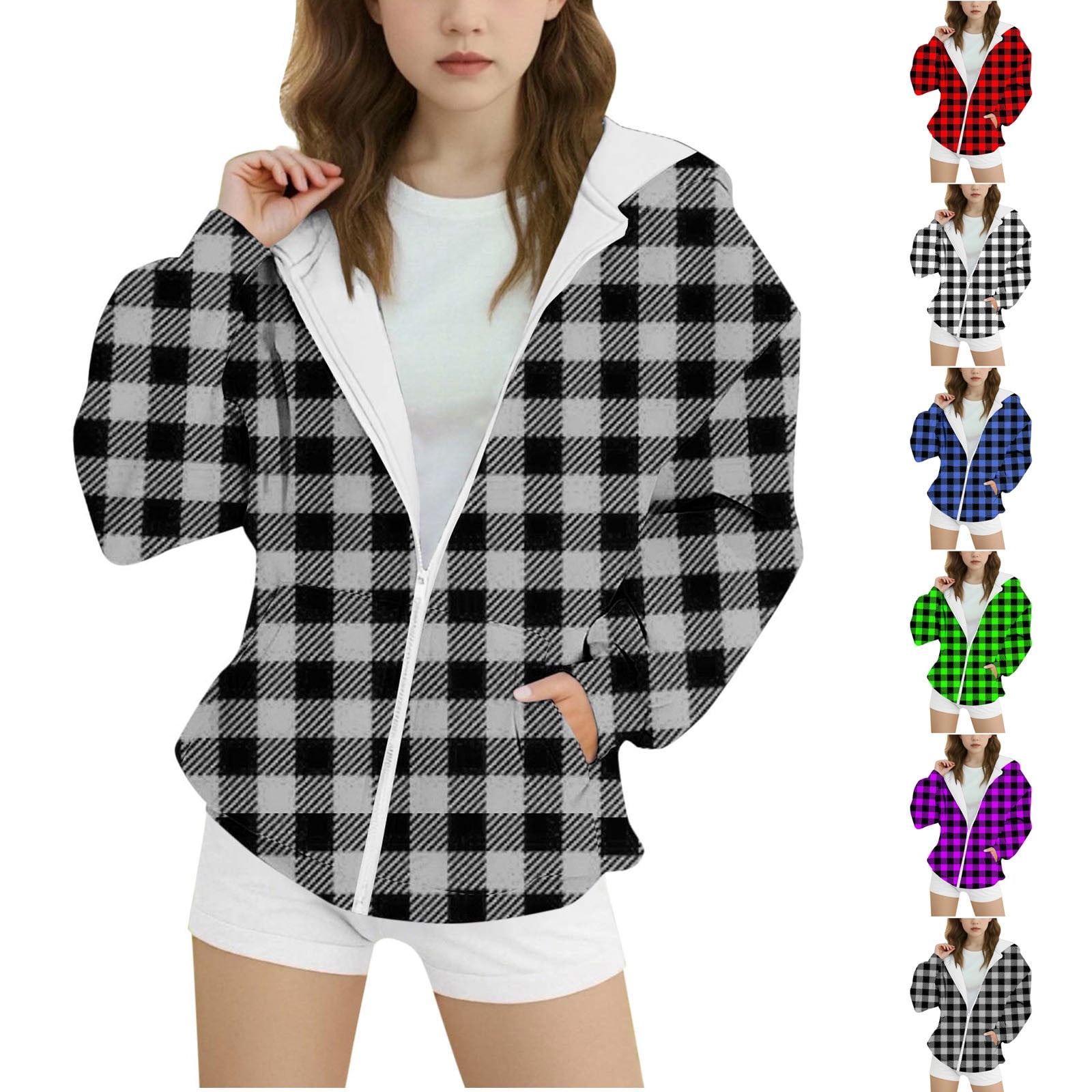 Ashirexll Girls Hoodies Pullover Zip Up Hoodie Girls 3-14 Years Winter ...