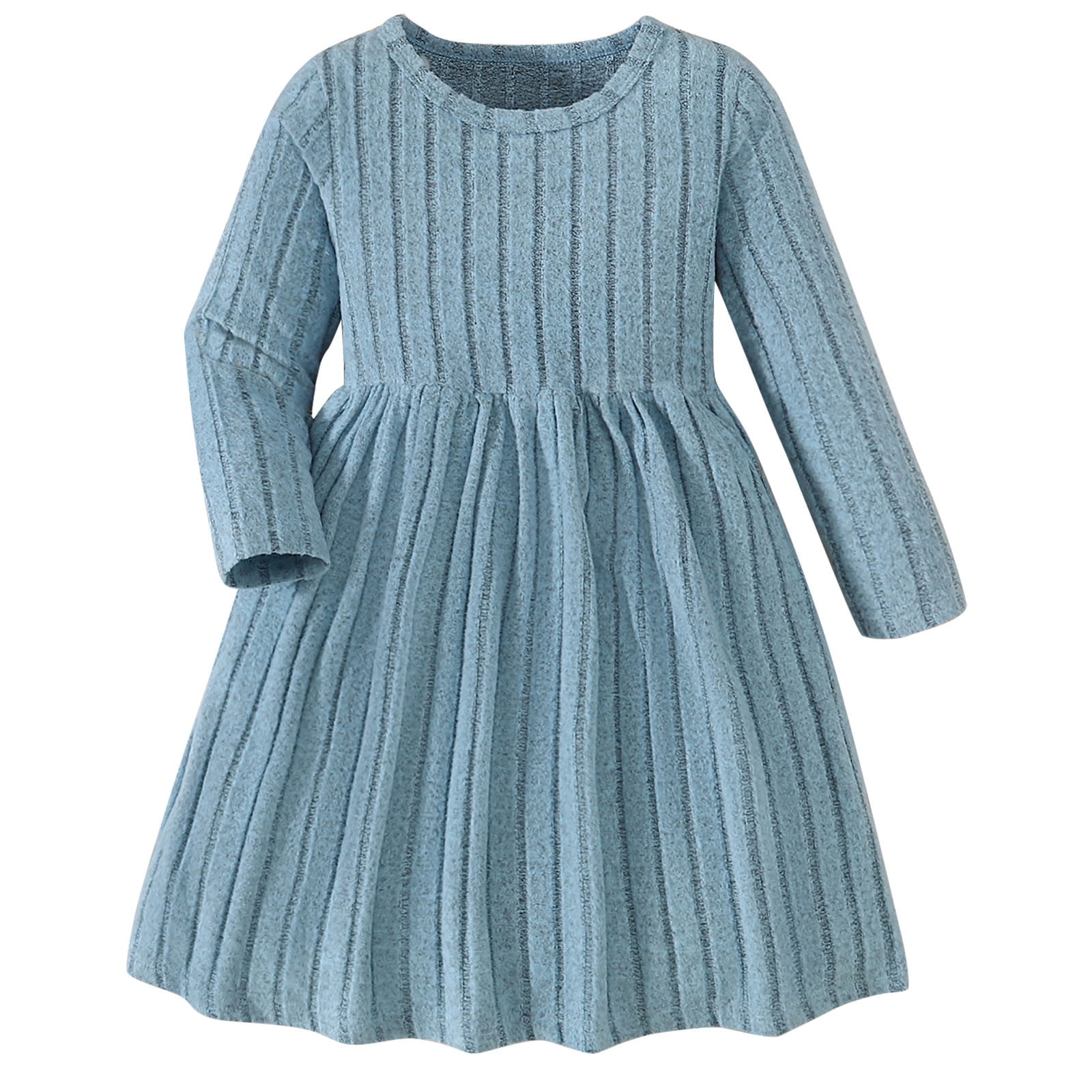 Ashirexll Girls Long Sleeve Dress, Dresses for Girls, 3-10Y Kids Long ...