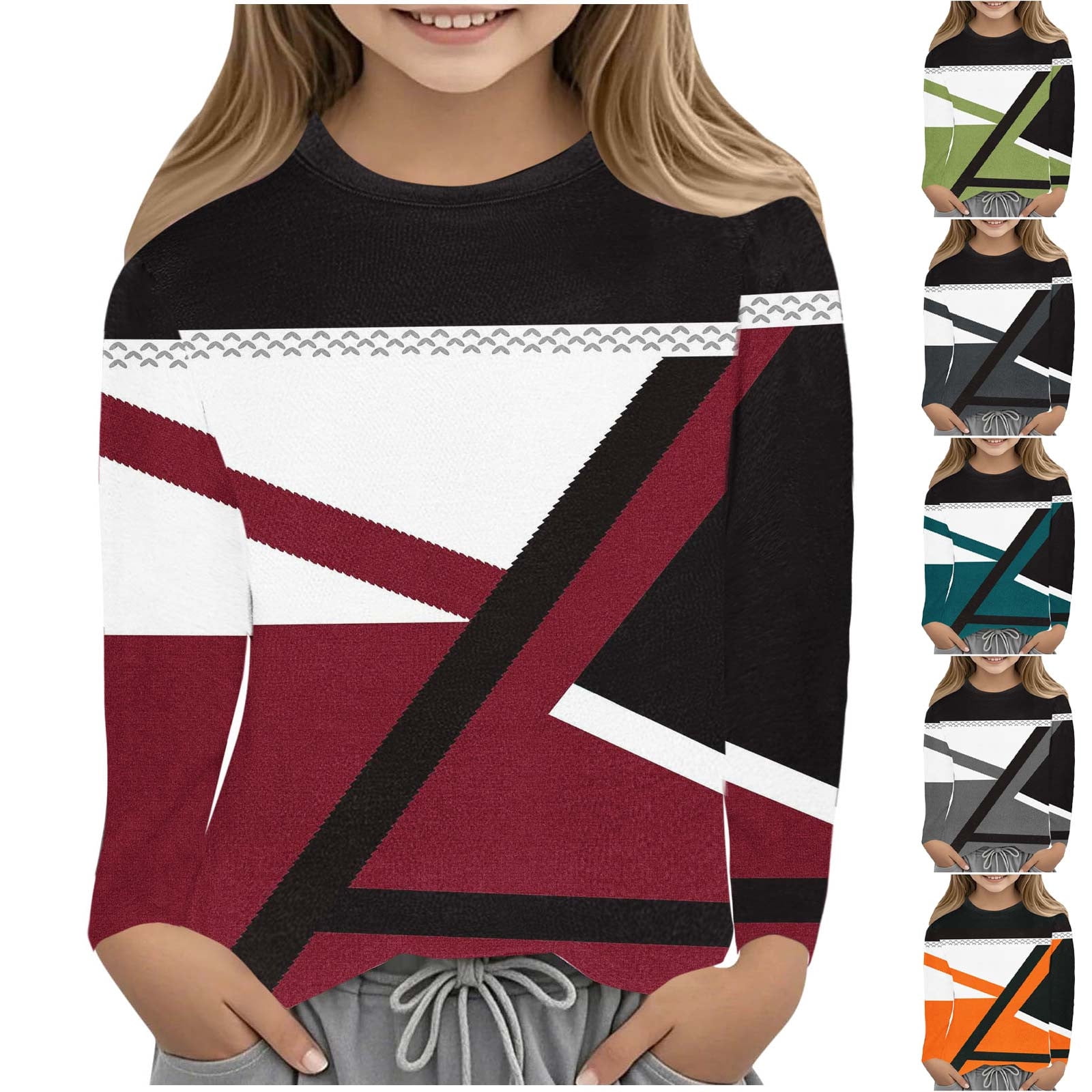 Ashirexll Girls Long Sleeve Shirts, Fall Shirts, Long Sleeve Fashion ...
