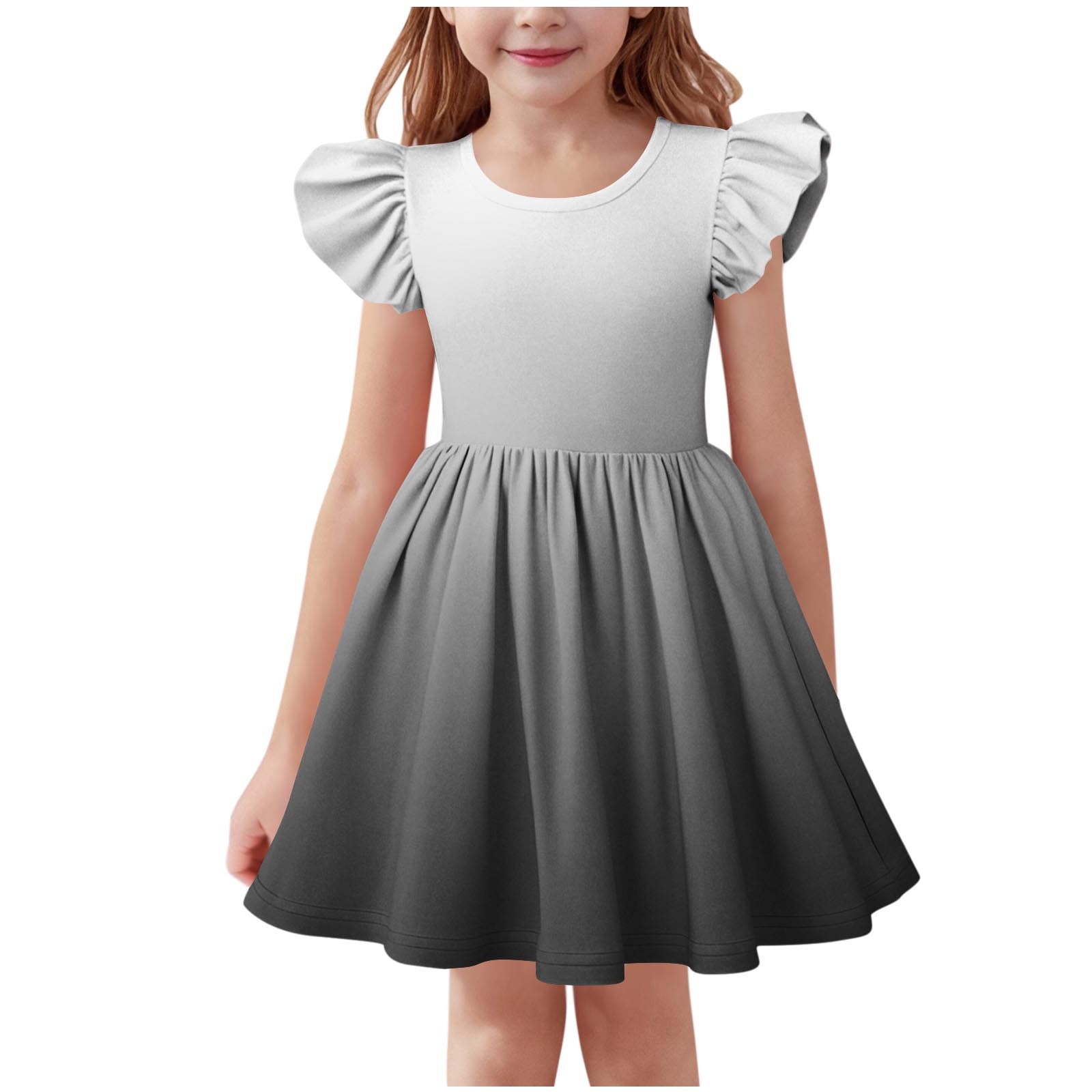 Ashirexll Girls Summer Dress, Girls Dresses Size 10-12, Summer Ruffle ...