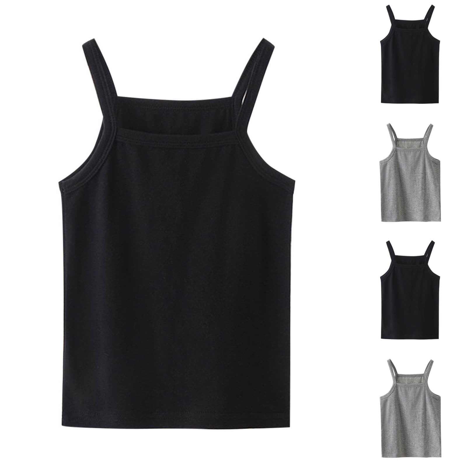 Ashirexll Girls Tank Tops Fall Vest for Kids 3-14 Years Sleeveless ...