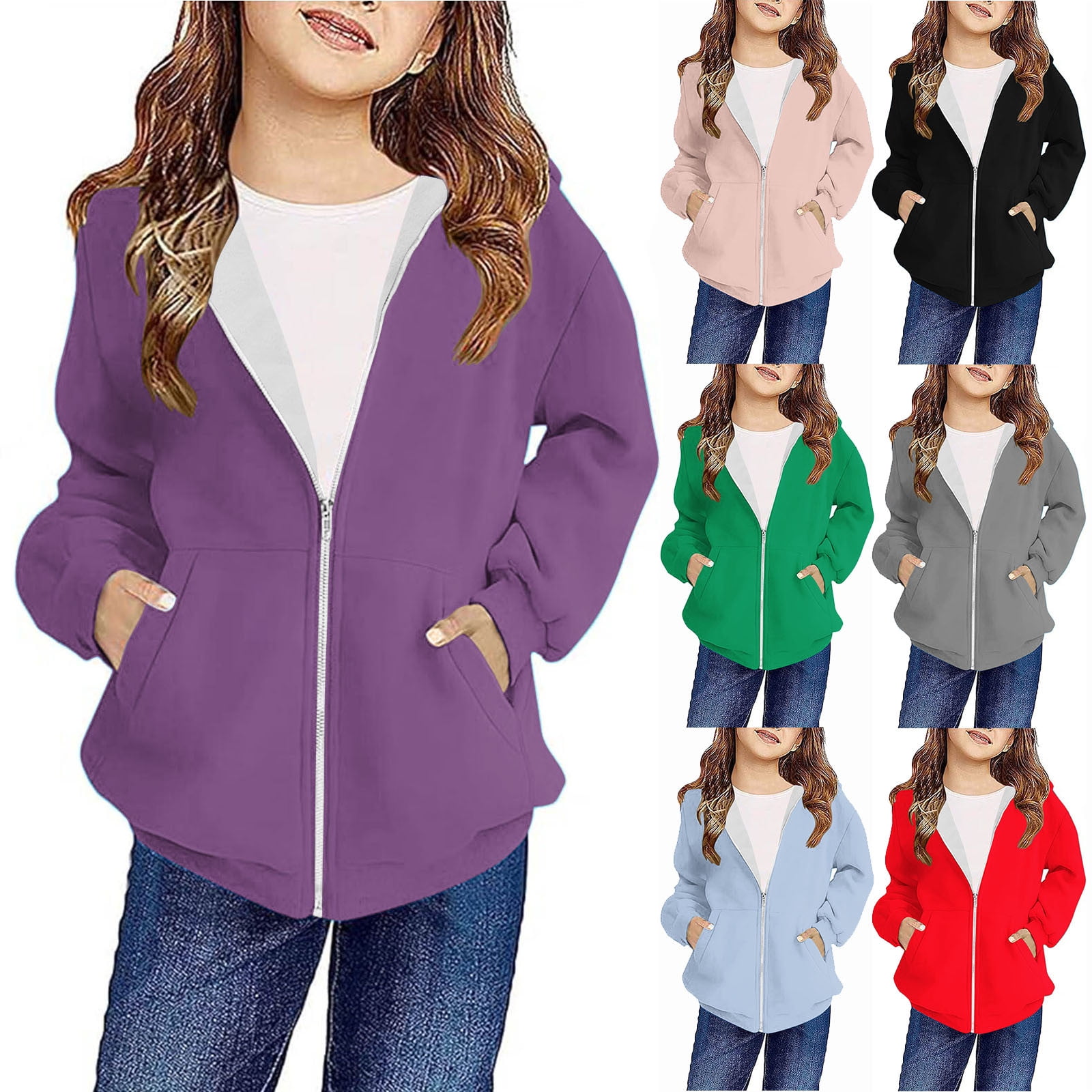 Ashirexll Girls Winter Jacket, Fall Jacket, 4-12 Years Boys and Girls ...