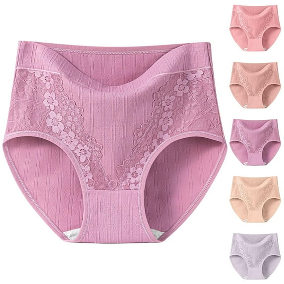 Ashirexll High Waisted Underwear for Women, Womens Cotton Underwear ...