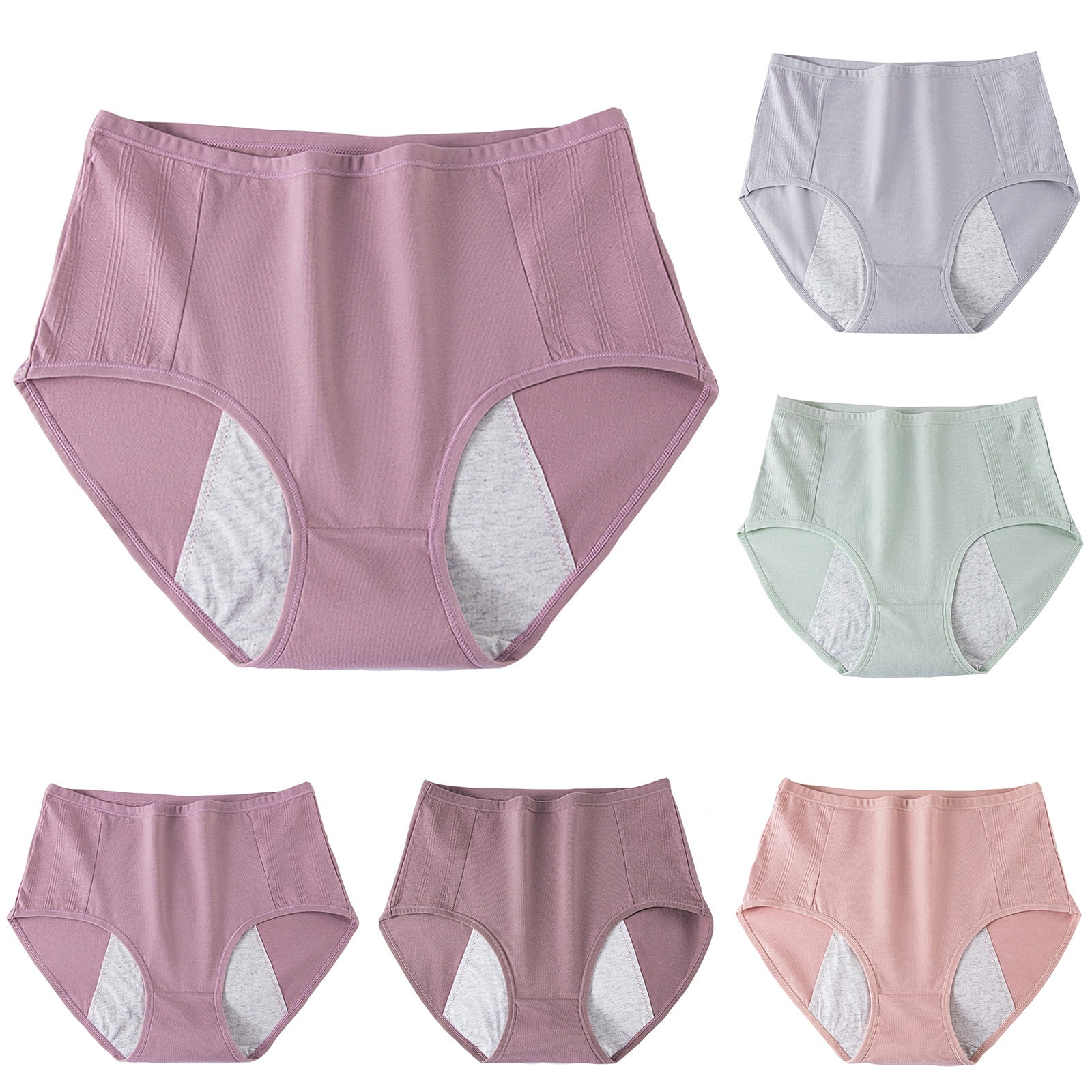 Ashirexll High Waisted Underwear for Women, Womens Cotton Underwear ...