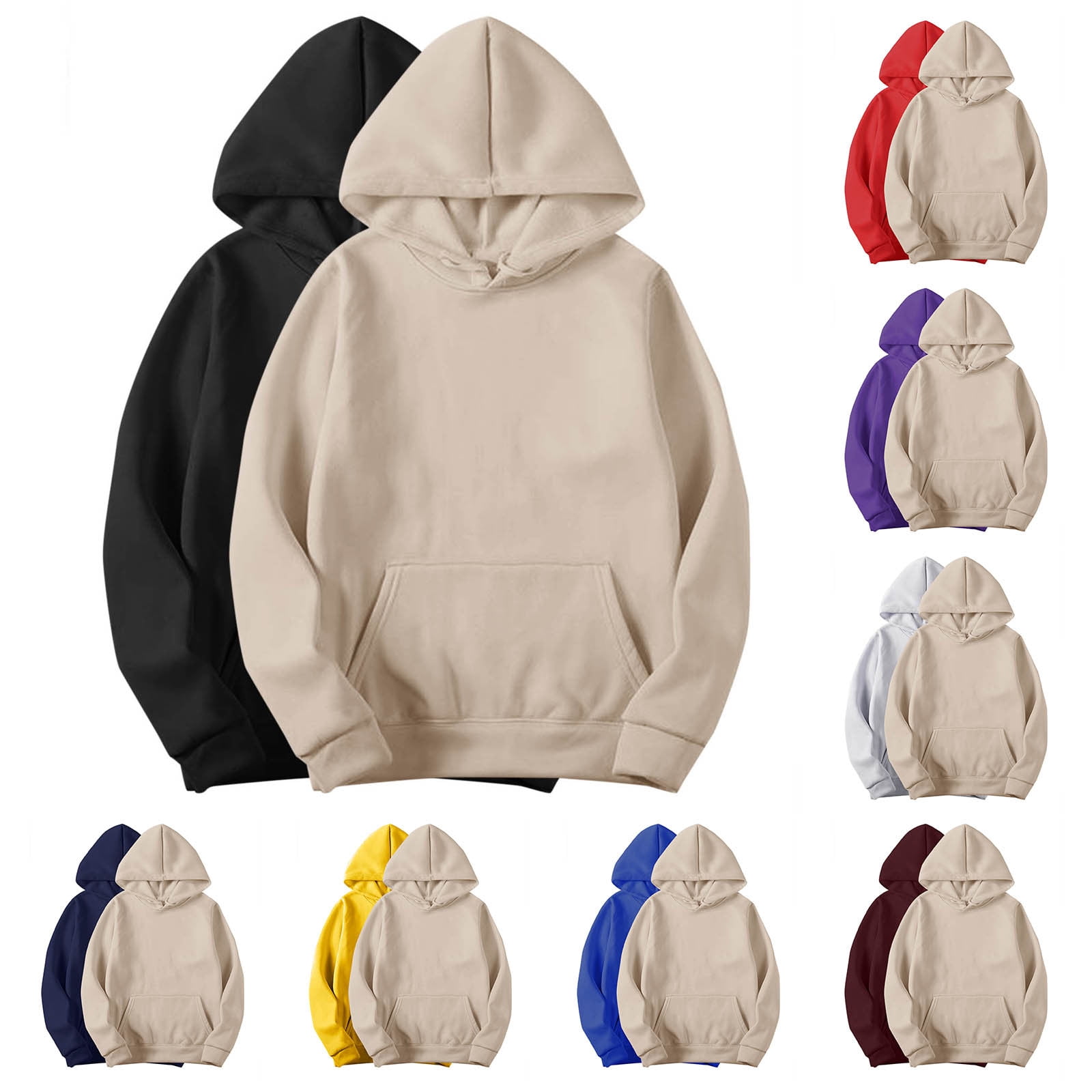 Ashirexll Hoodies for Women, Womens Hoodies Pullover, 2PC Ladies Plus ...