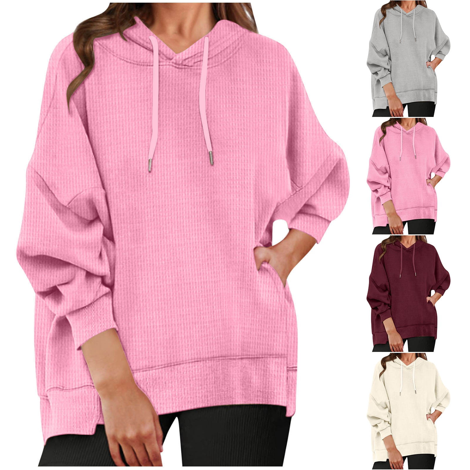Ashirexll Hoodies for Women, Womens Hoodies Pullover, Ladies' Solid ...