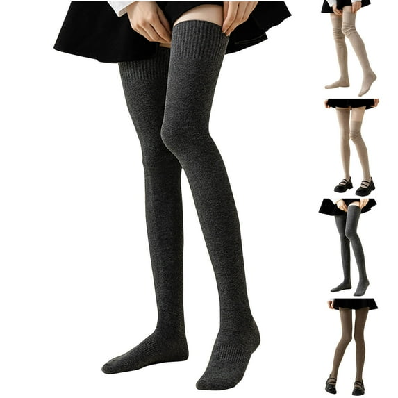 Ashirexll Knee High Socks for Women, Fuzzy Socks for Women, Fashion ...
